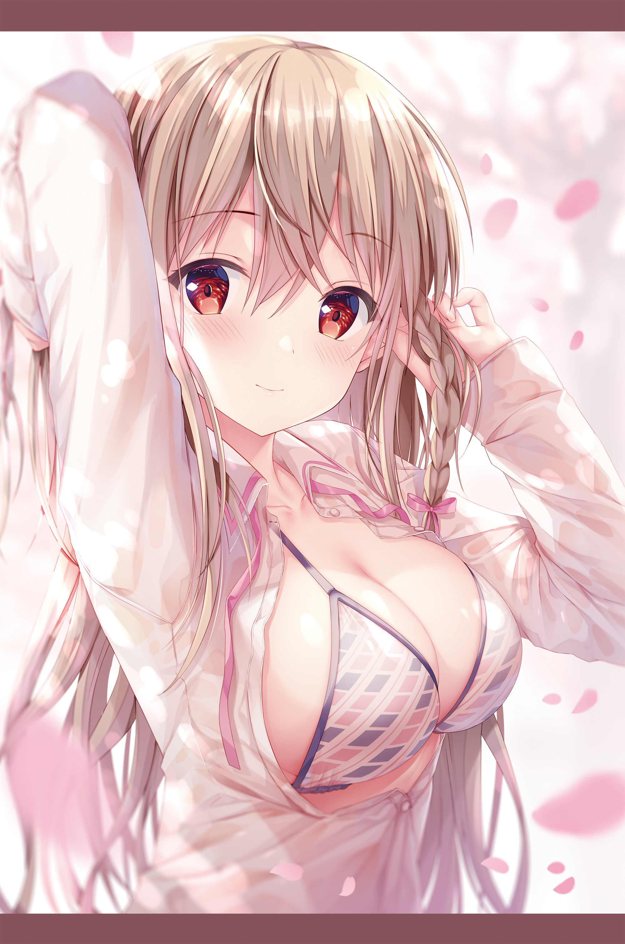 twinbox twinbox gakuen maeda shiori bikini top cleavage open shirt seifuku swimsuits | #1058082 ...